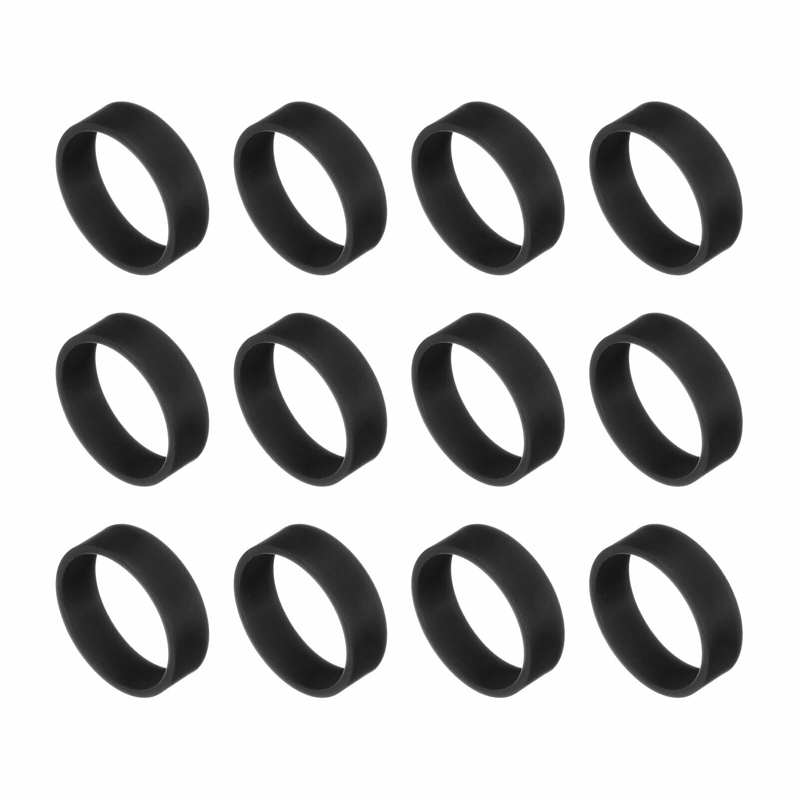 Силиконовые резинки 12/30/50 шт. Black, 30pcs