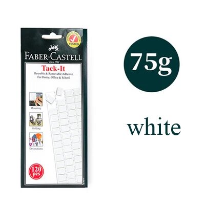 Faber-Castell Многоразовая клейкая глина Белый, 75g-white