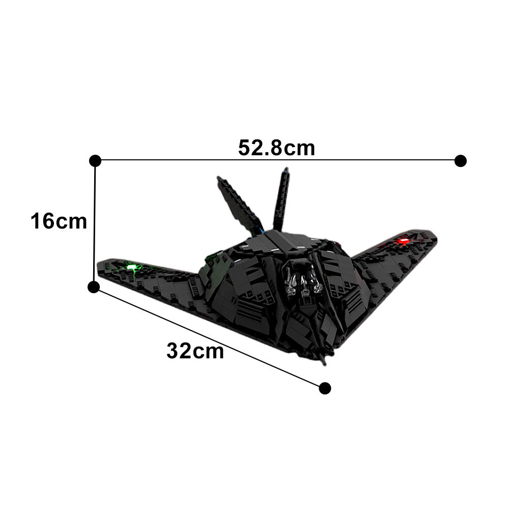 MOC-179931 Игрушка-конструктор F-117 Nighthawk (1-34) Nighthawk, совместимая с LEGO, популярный трансграничный товар