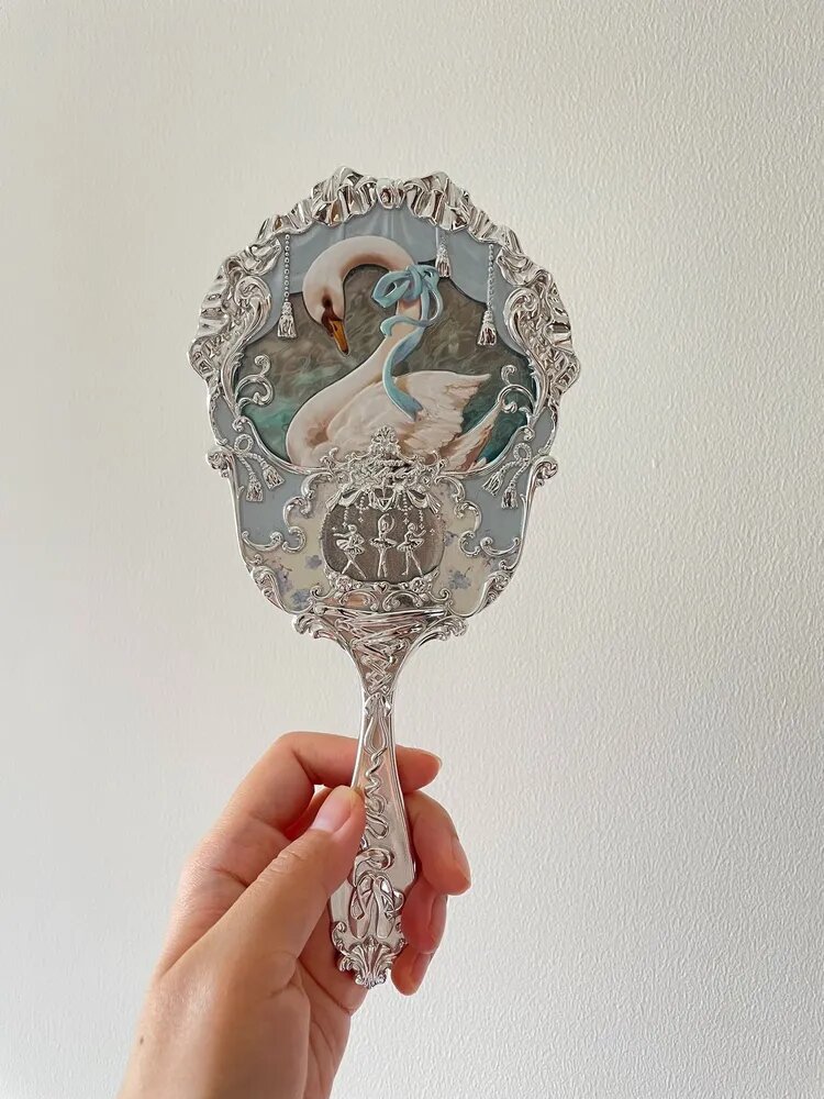 Зеркало карманное, 10 см х 22 см, 1 шт
