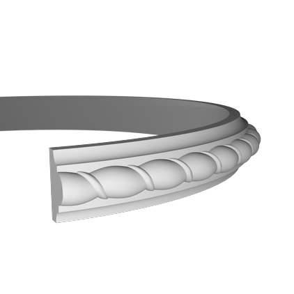 Молдинг Гибкий Европласт Лепнина 1.51.353 Д2000хШ16хВ26 мм.
