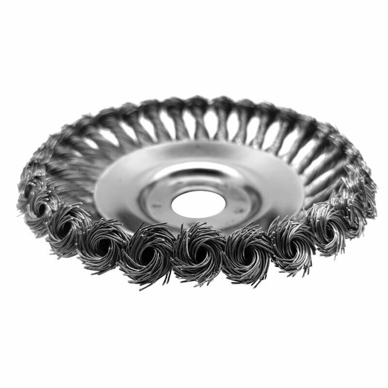 Садовая газонокосилка с проволочным колесом кусторез садовый триммер головка щетка для сорняков