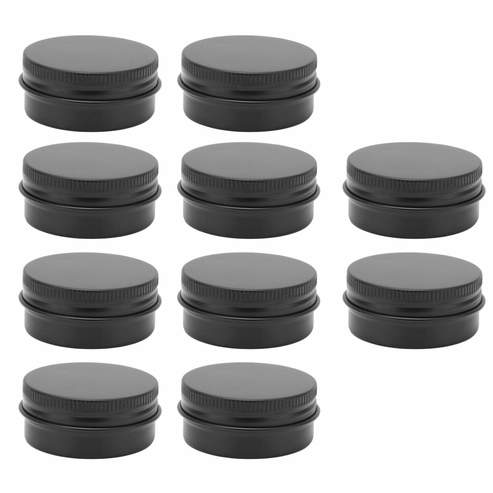 10шт круглые алюминиевые банки DIY Пустое заполняемая банка для хранения набор контейнеров для твердых духов