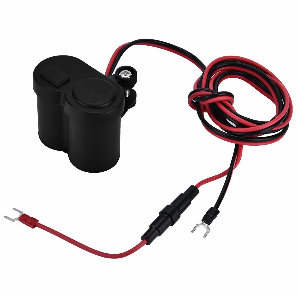 12-24 В водонепроницаемое зарядное устройство USB для прикуривателя для мотоцикла, быстрая зарядка телефона, прочный адаптер питания
