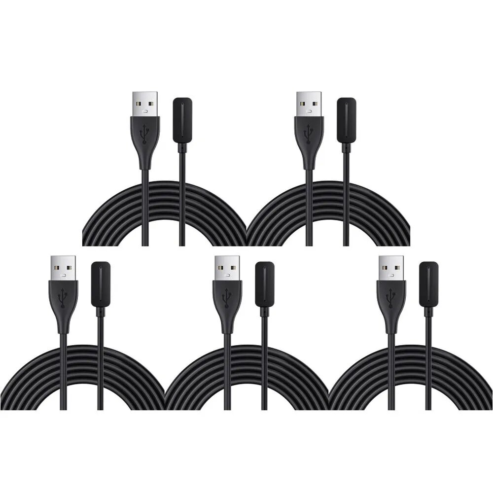5 шт. Магнитный USB-кабель для зарядки, 1 м, адаптер для зарядного устройства для Polar Pacer/Pacer Pro