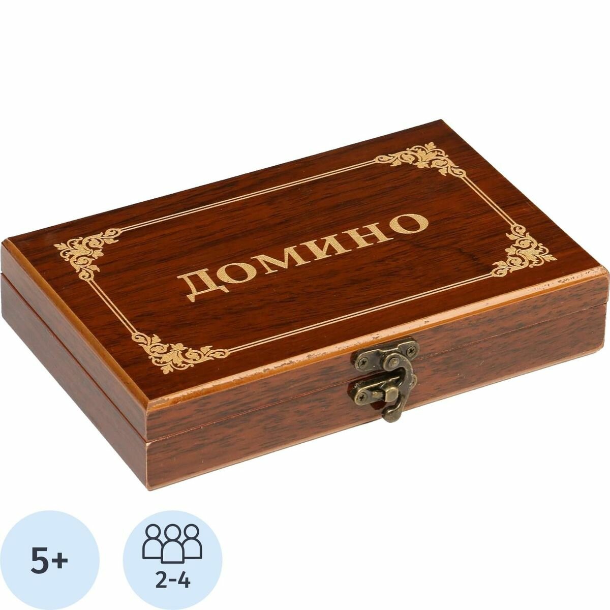 Настольная игра Домино классическое Подарочное, 28шт, 1267610 (2437555)