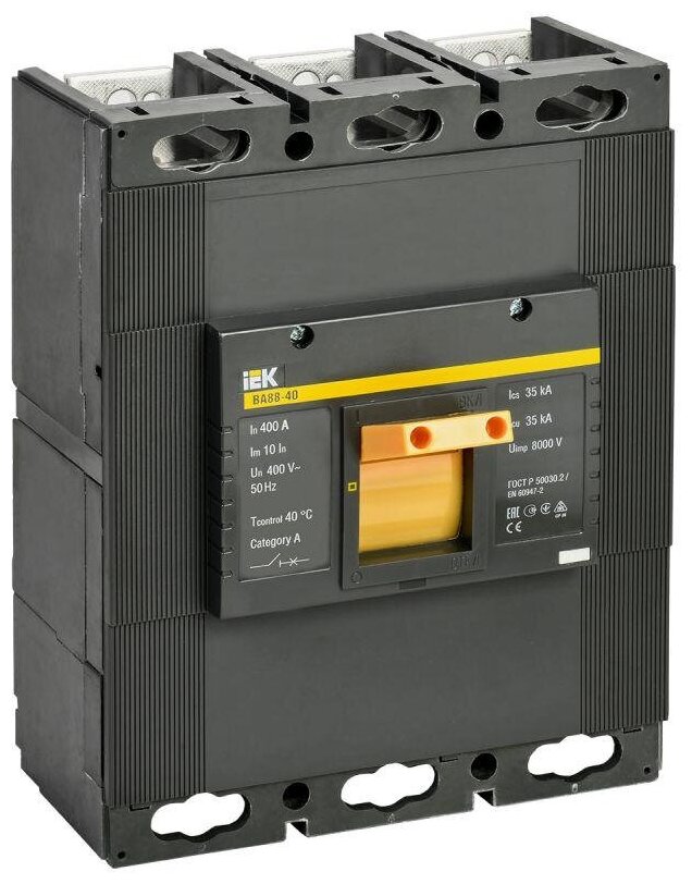 Автоматический выключатель ВА88-40 3Р 400А 35кА ИЭК, IEK SVA50-3-0400 (1 шт.)