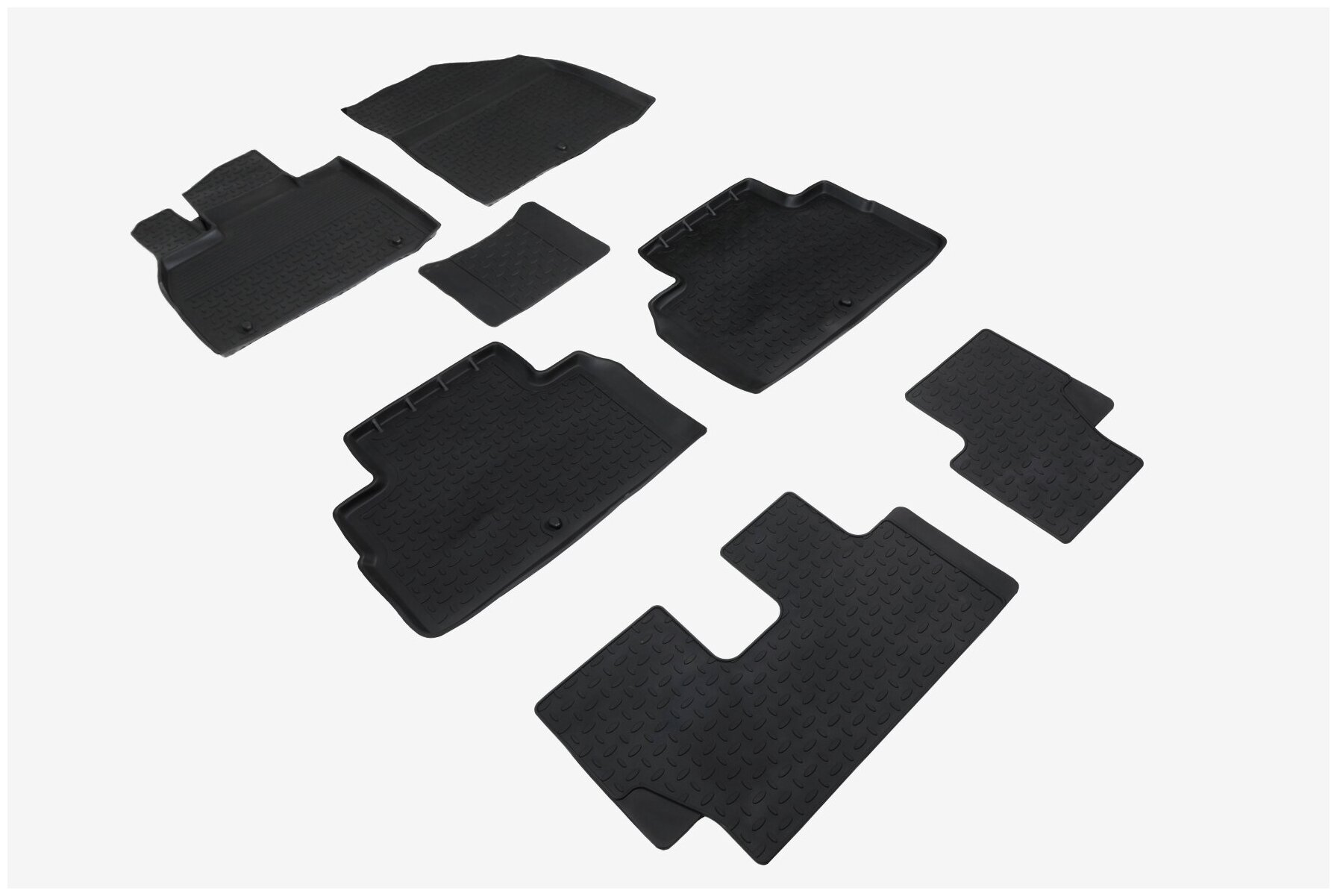 Резиновые коврики с высоким бортом для Hyundai Palisade I 2018-н. в.