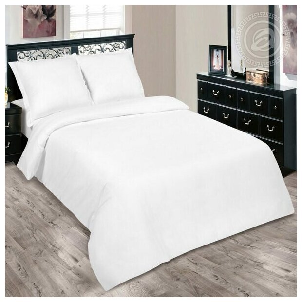 Пододеяльник из Поплина «Подснежник» (кипенно-белый) евростандарт