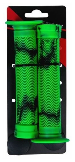 Грипсы 150мм черный/зеленый