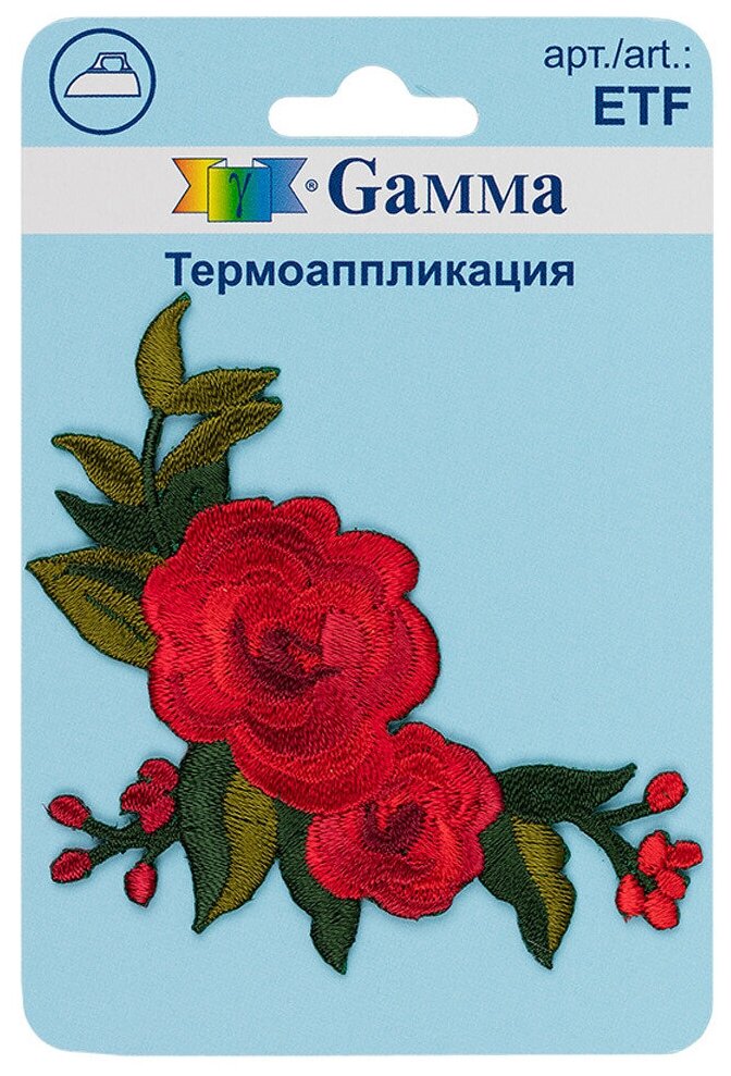Термоаппликация "Gamma" ETF 01-323 Цветы 6х8 см