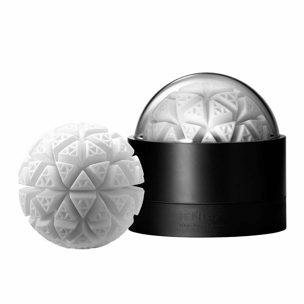 Рельефный мастурбатор в виде сферы Glacier TENGA GEO / GEO-003