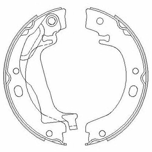 Комплект колодкок стояночного тормоза Roadhouse 475300 для Toyota Corolla