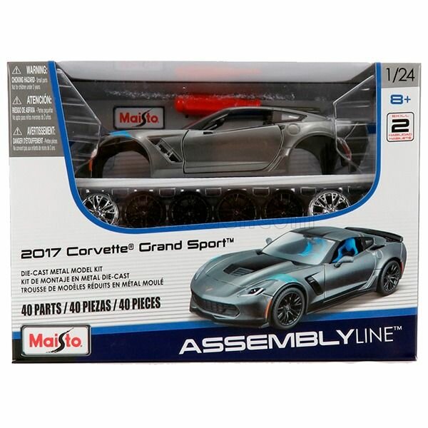 Сборная модель Maisto 2017 Chevrolet Corvette Grand Sport 31516/31519 1:24