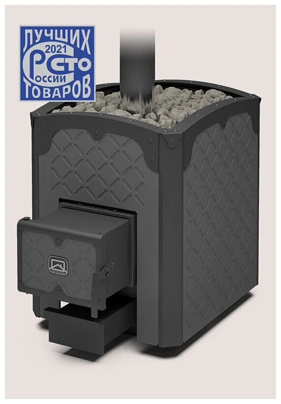 Печь для бани Теплодар БЫЛИНА-24 Ч Панорама (без двери)