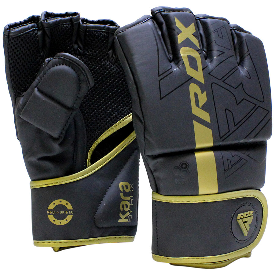 Перчатки MMA RDX Grappling F6 чер-зол, M