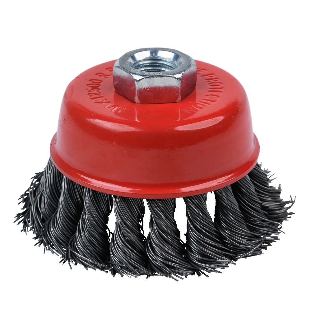 Щетка (корщетка) жесткая проволока 75 мм М14 (чашка) YIDA T358604