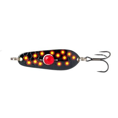 Блесна колеблющаяся Kuusamo Rasanen 50/14 с камнем BL/Fye/R-C UV