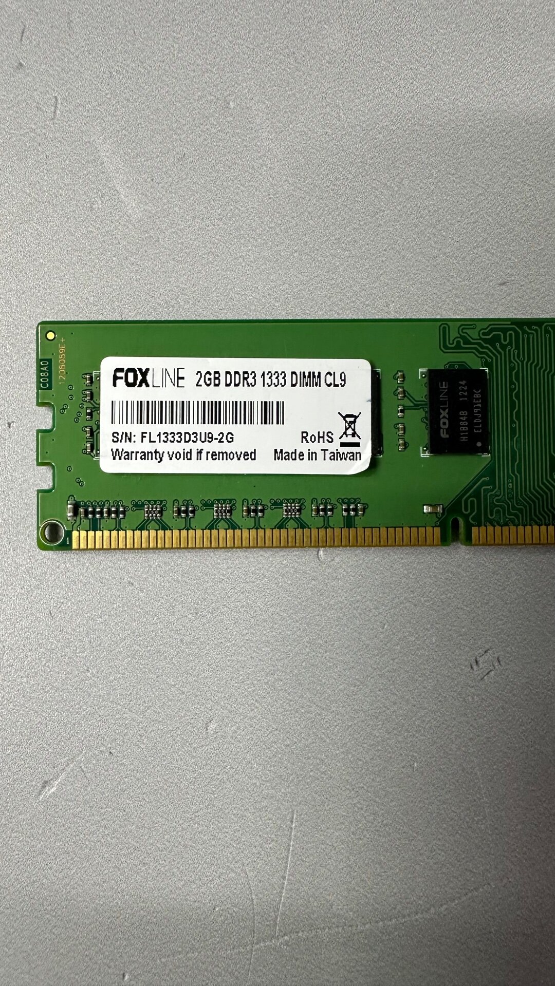 Память оперативная DIMM DDR3 2 GB 1333 mhz Foxline FL1333D3U9-2G