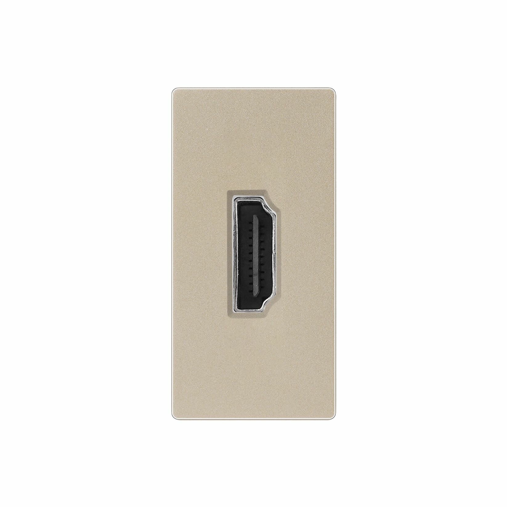 Механизм розетки, 1/2 HDMI (без рамки) цвет золотой
