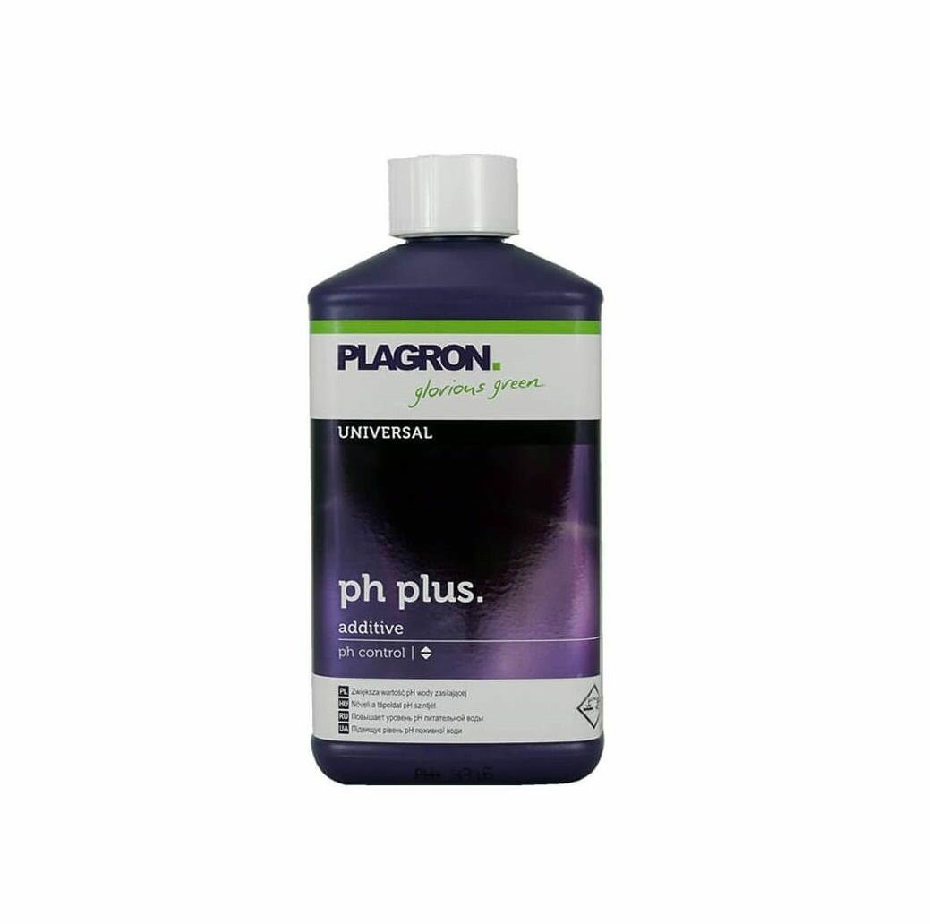 Удобрение для регуляции кислотности Plagron PH Plus, для растений, универсальный, 0.5 л.