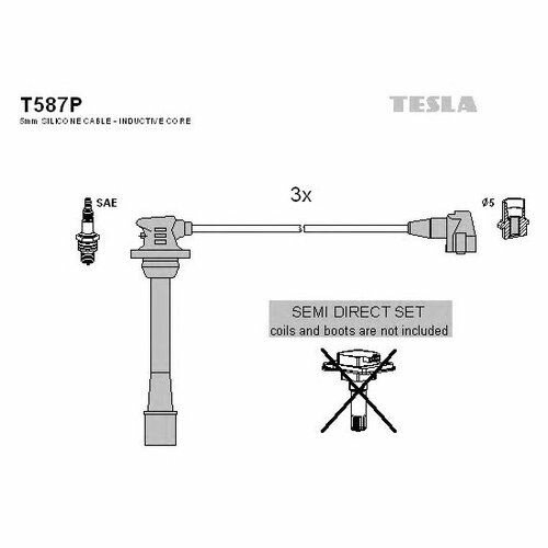 Комплект проводов зажигания Tesla T587P для Toyota 4Runner, Land Cruiser