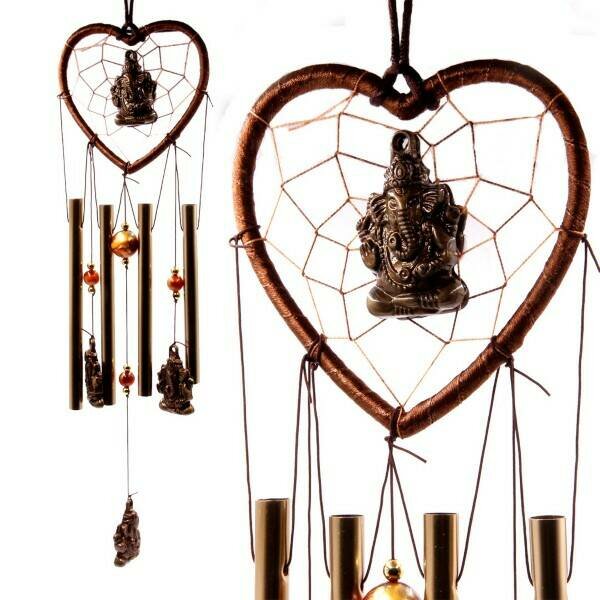 Музыка ветра MW-E15-10 С ганешами четыре палочки (45 см.), 1 шт.