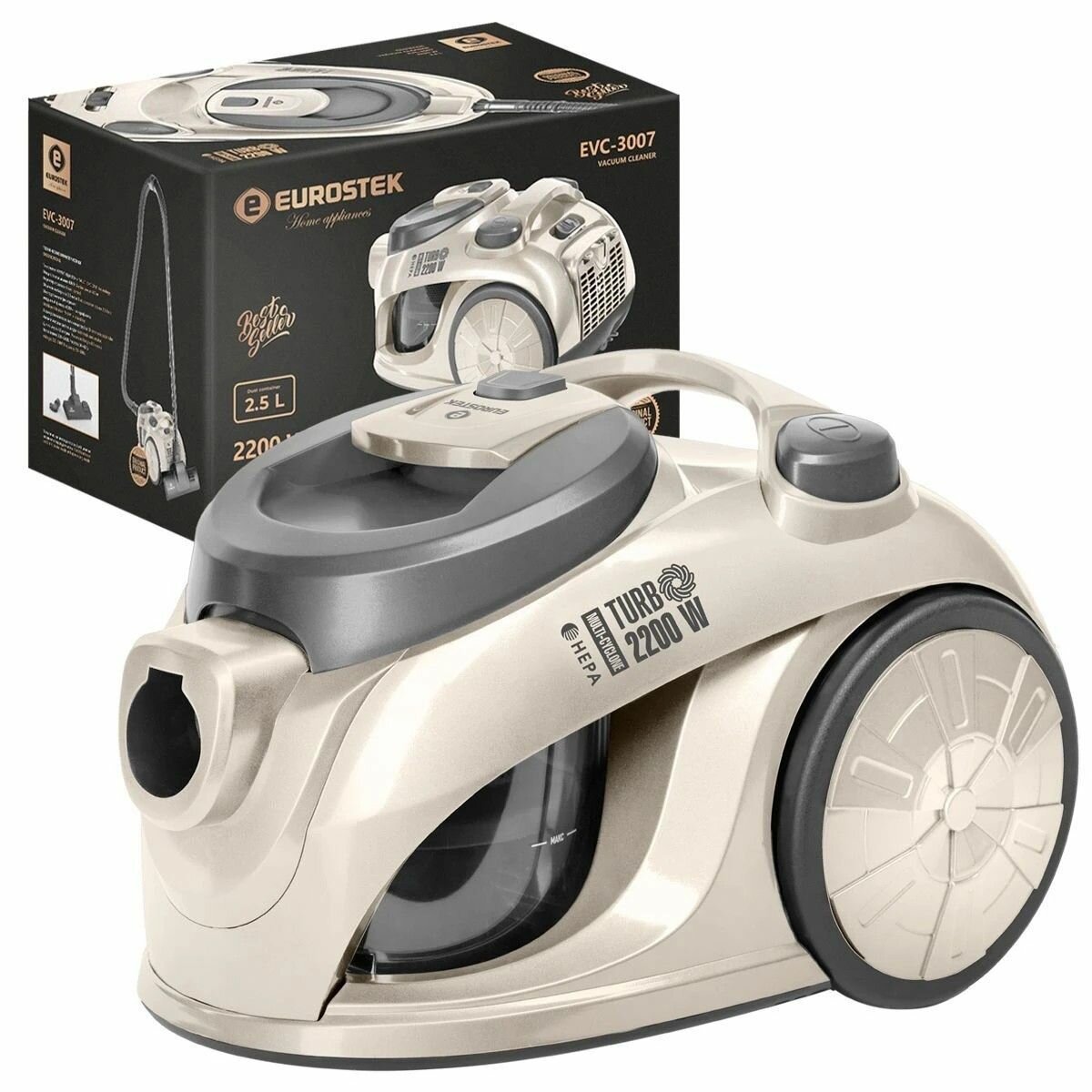 Пылесос Eurostek EVC-3007 2200Вт контейнер(OL)