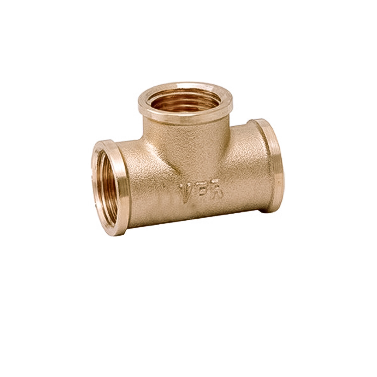 Тройник VIEIR T1/2 Г*1/2 Г*1/2 Г, латунь, сталь, резьба 1/2", 1 шт