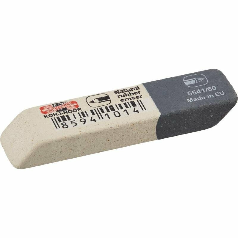 Ластик KOH-I-NOOR 6541/60 каучуковый, комбинир. Чехия, 29850