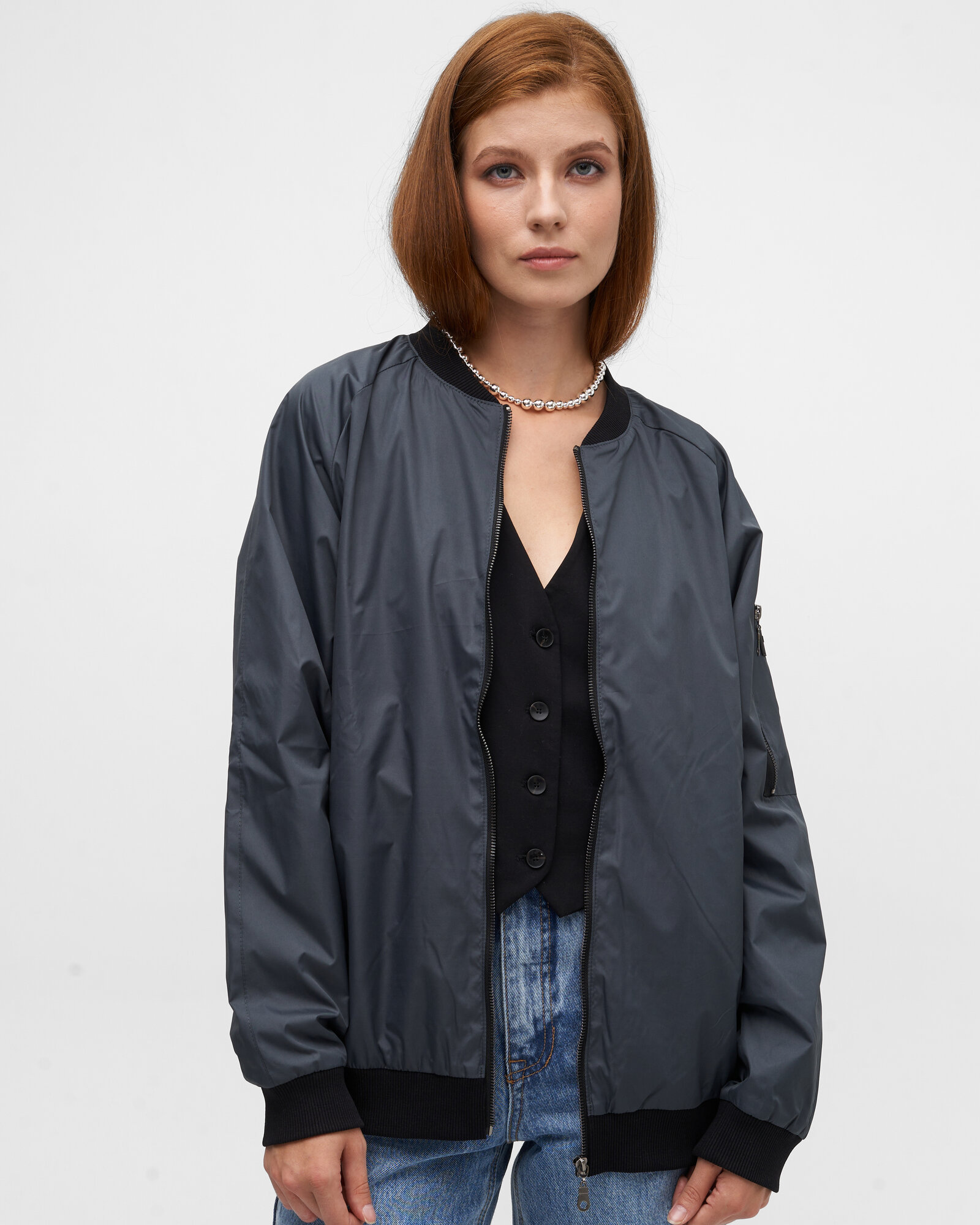 Ветровка бомбер оверсайз