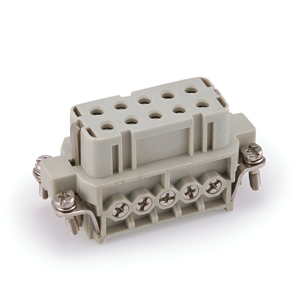 Контактная вставка прямоугольного промышленного разъема ZJHK HA-010-F (09200102812)