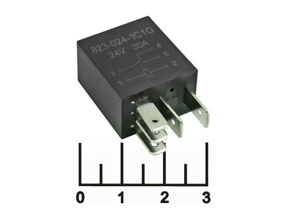 Реле =24V 30A/24V 823-024-1C1G