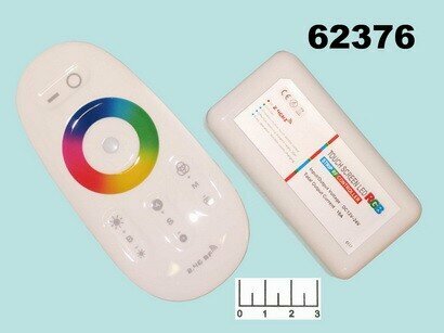 Контроллер для светодиодной ленты RGB + ПДУ RF 12-24V/3*6A PRC-4000RF белый (015218)