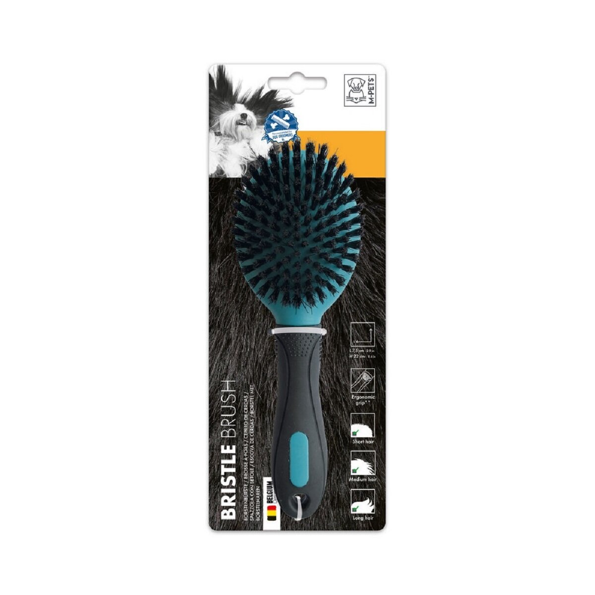M-PETS Расческа с щетиной, 7,5 x 22 см