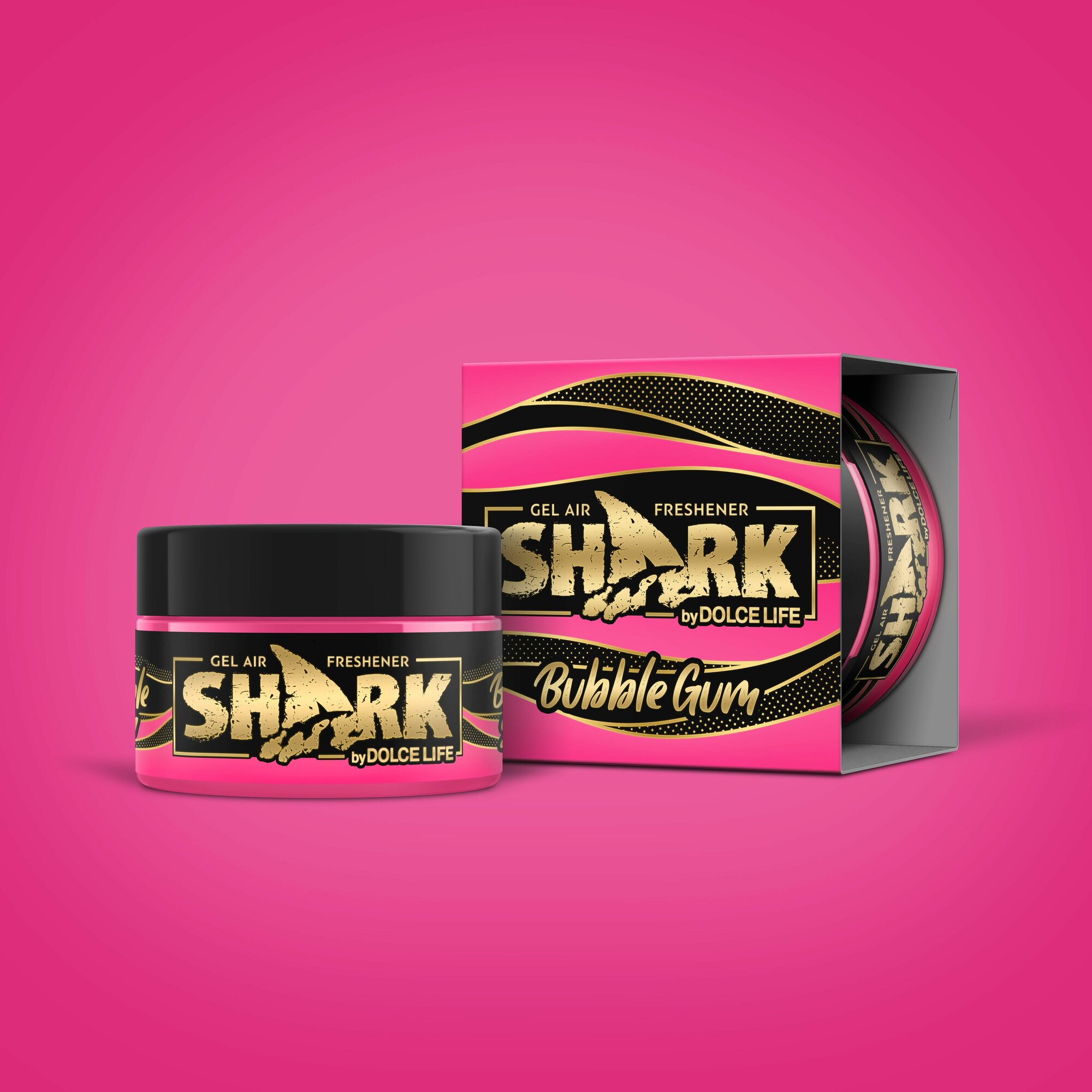 Ароматизатор на панель автомобиля (желеобразный) жвачка (bubble gum)