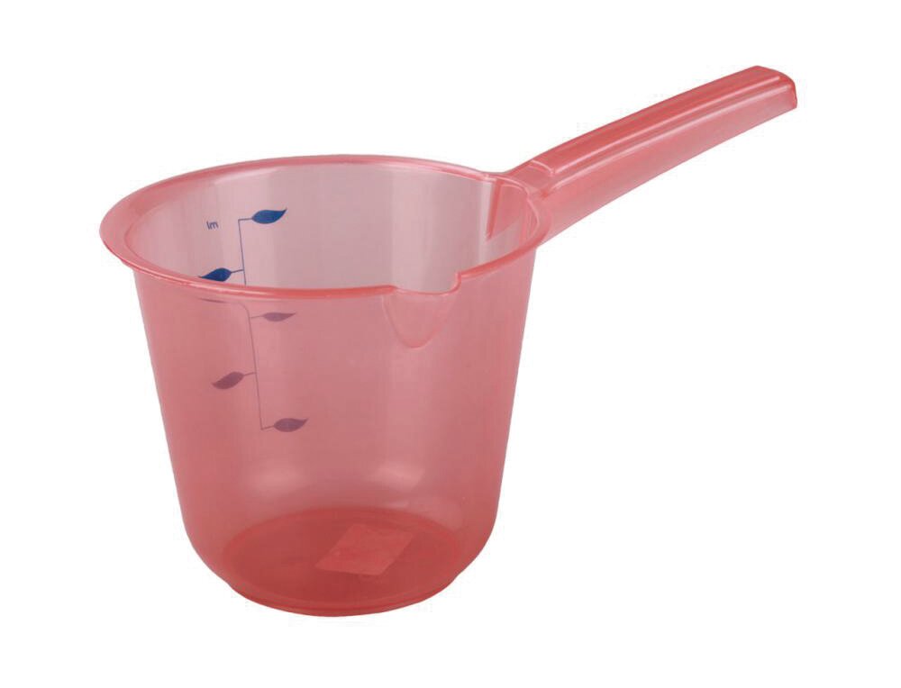 Ковш пластиковый 1,5 л мерный "альтернатива", цвет в ассортименте