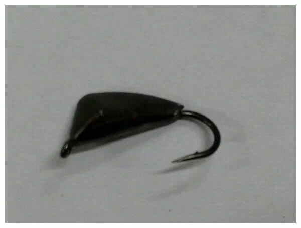 Мормышка вольфрамовая Дрейсена с ухом цвет: Черный(Никель) 4мм 0.8гр 10шт