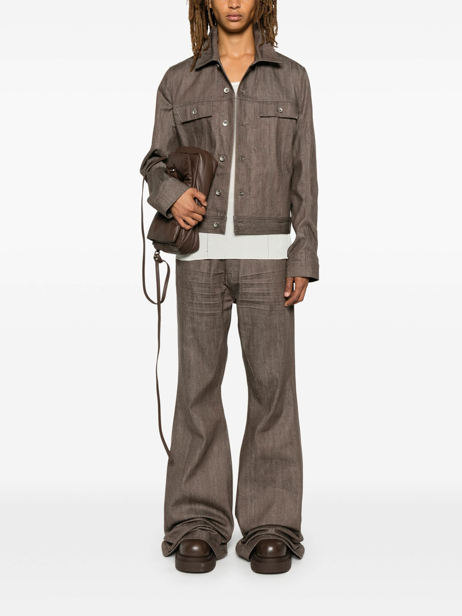Куртка Rick Owens SoftCell, размер L, brown — фото 1