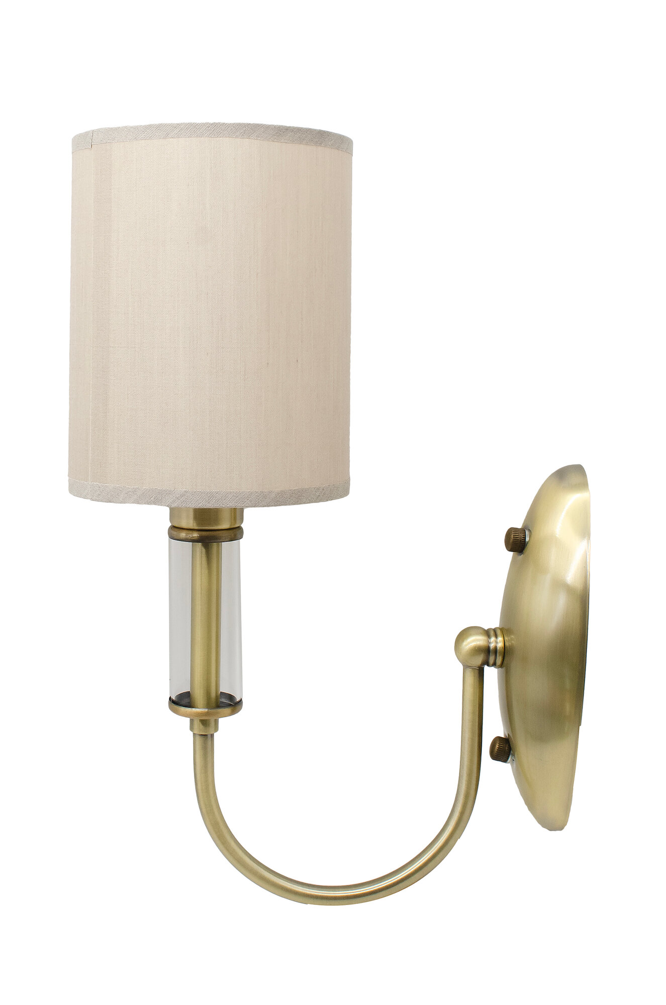 Бра Gerhort классическое G11098/1wAB+CL GR цвет античная бронза, прозрачный, серый, бежевый