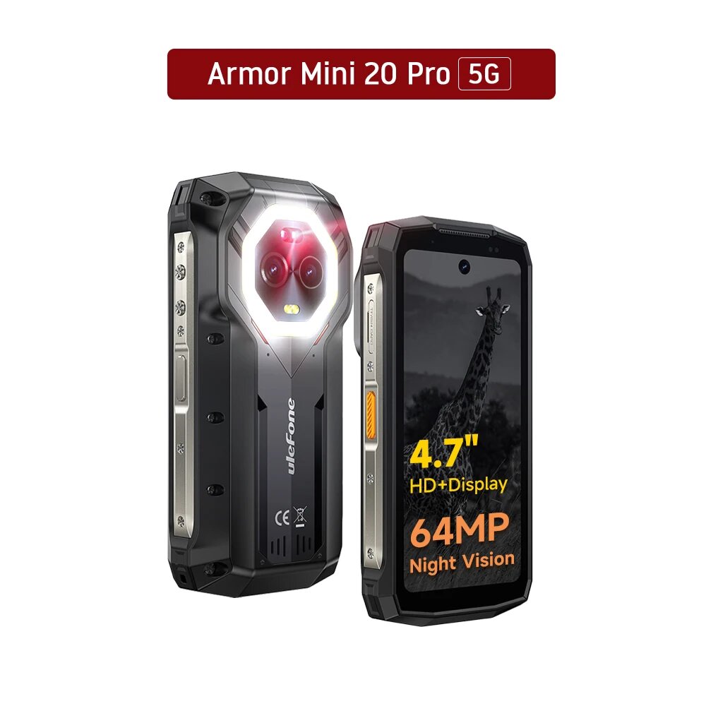 Смартфон Ulefone Armor Mini 20 Pro, 16/256ГБ, global