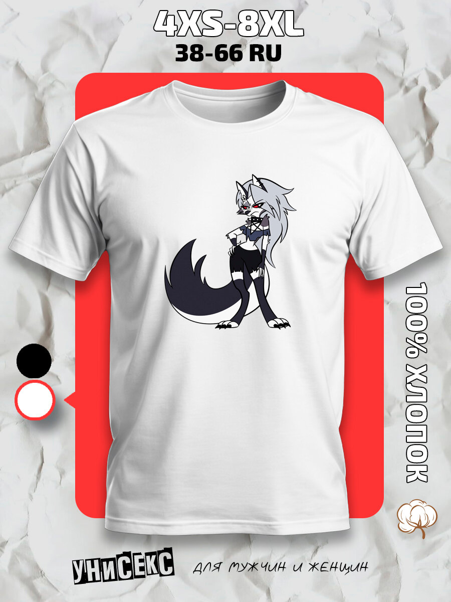 Футболка с принтом Адский босс Луна Loona