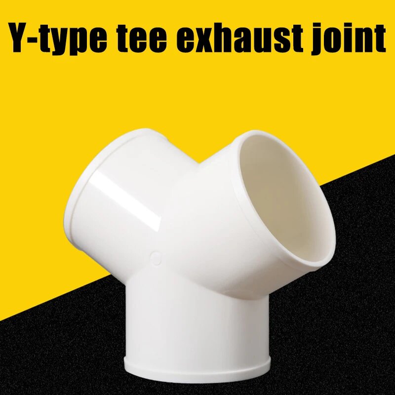 Y-образный 4-дюймовый канальный соединитель, 3-ходовой разветвитель для вентиляционной трубки-ABS 100 мм