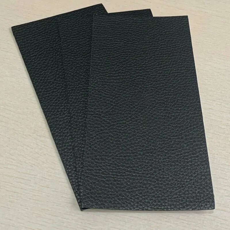 Черные самоклеящиеся заплатки из искусственной кожи 10x20 см