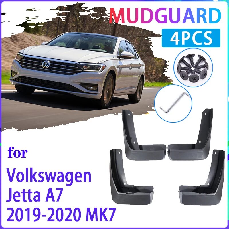 4 шт. Брызговики автомобильные для Volkswagen VW Jetta A7 Mk7 7 2019 ~ 2020 Брызговики крыло автомобильные аксессуары