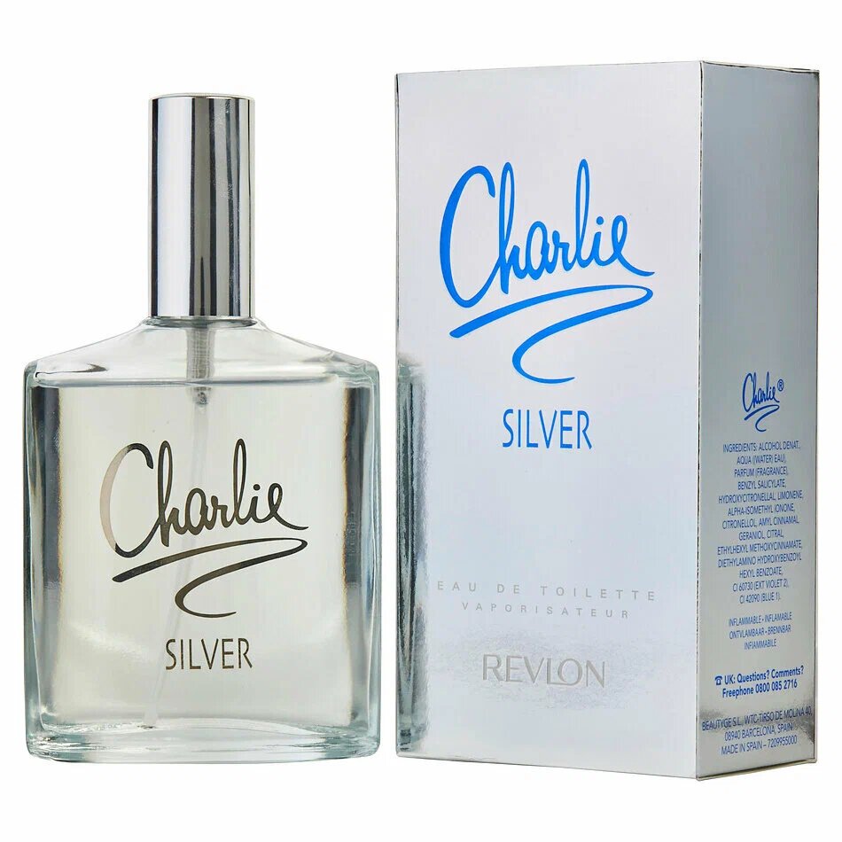 Туалетная вода Revlon "Charlie Silver", женская, спрей, 100 мл