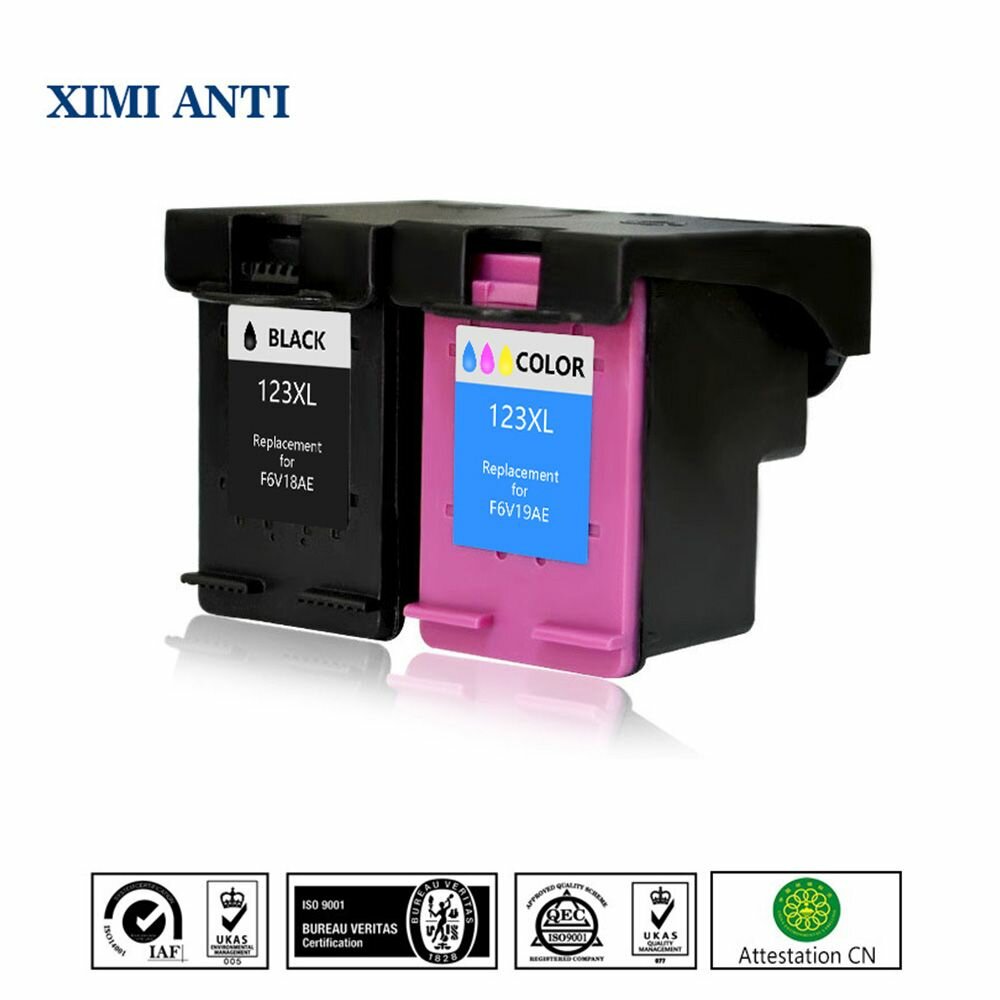 XIMI анти КартриджHP 123для струйного принтера Применяется для Deskjet 1110 2130 2132 2133 2134 3630 3632 ENVY 4513 4520