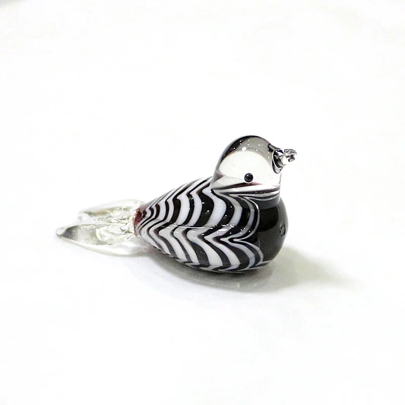 Миниатюрные стеклянные птицы JSSMTLP Серебряный, фиолетовый