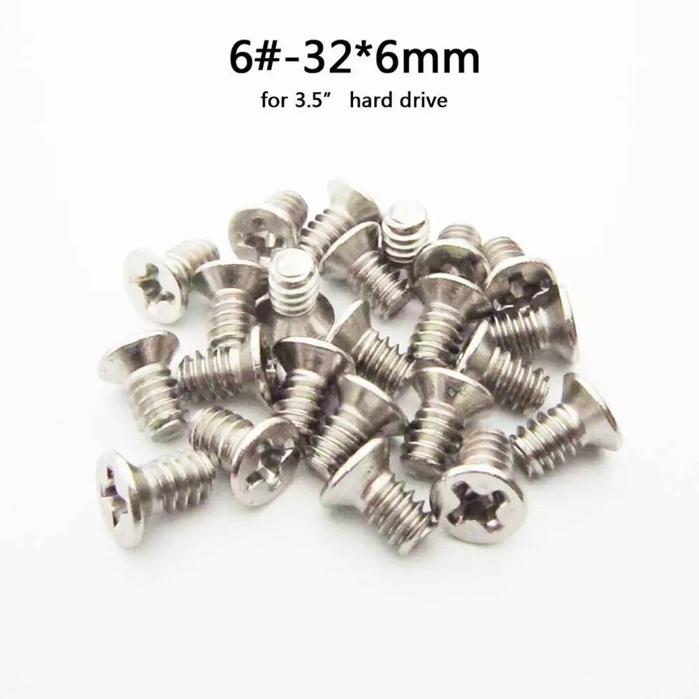 Комплект винтов JARBLUE для крепления HDD caddy 50 шт Silver 6-32x6mm