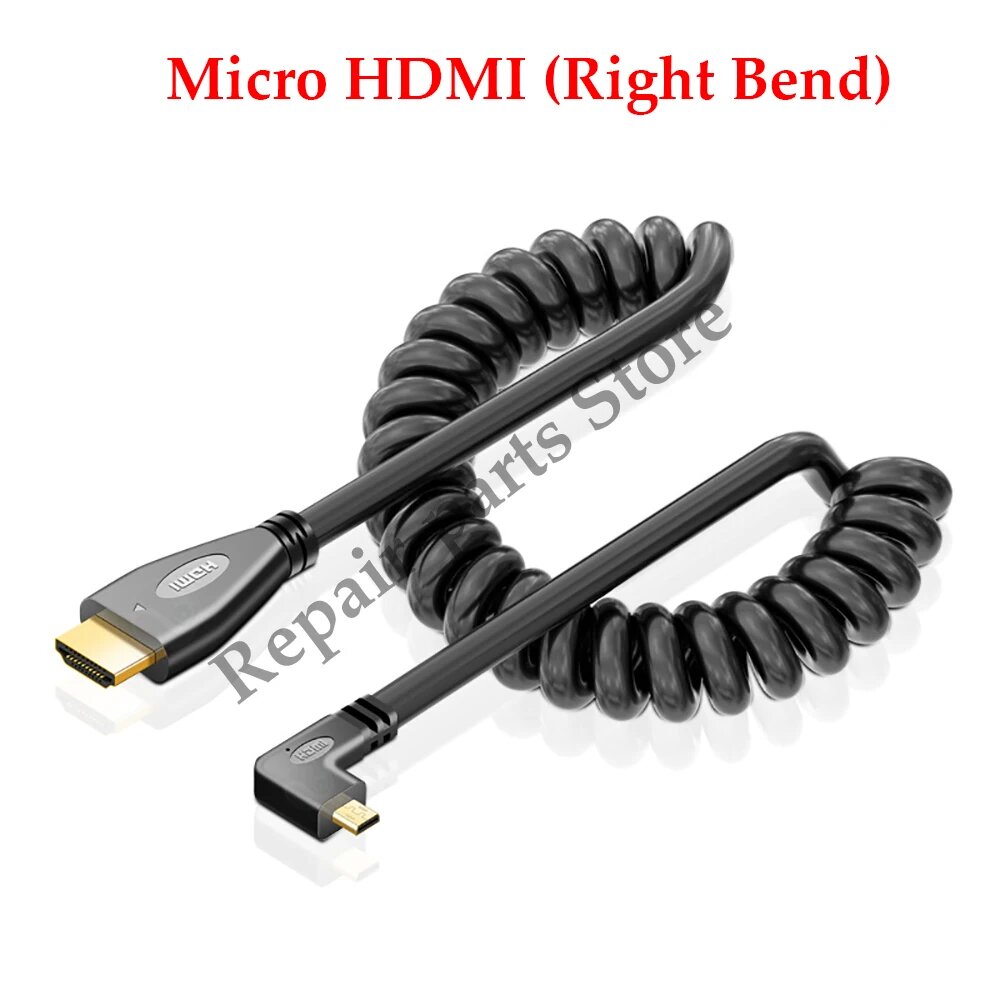 Micro HDMI (Right Bend), Черный, NO.I